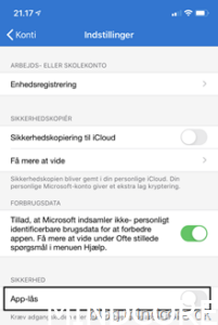 How to activate app lock on Microsoft Authenticator app - Mindcore Techblog