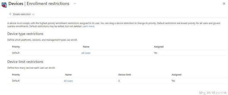 Block personally owned devices in Intune with enrollment restrictions ...