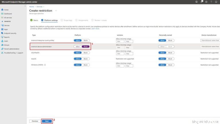 Block personally owned devices in Intune with enrollment restrictions ...
