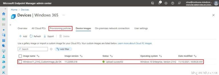 How to create a custom image for Windows 365 Enterprise Cloud PCs - Mindcore Techblog