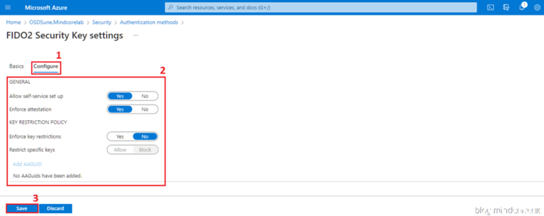 How to secure Windows 365 using a FIDO2 security key - Mindcore Techblog