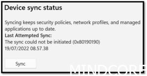 Intune error codes and solutions - Mindcore Techblog