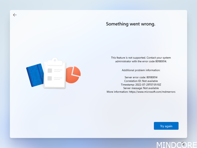 Intune error codes and solutions - Mindcore Techblog