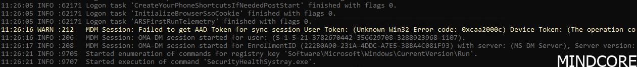 Intune Error Codes And Solutions Mindcore Techblog