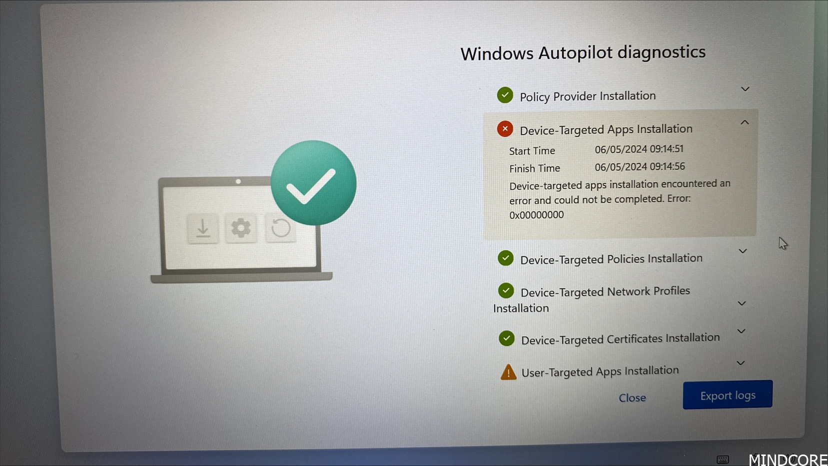 Intune error codes and solutions - Mindcore Techblog