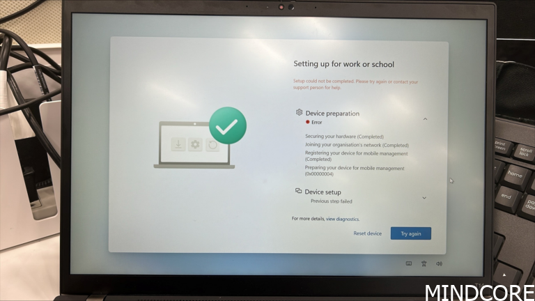 Intune Error Codes And Solutions Mindcore Techblog 