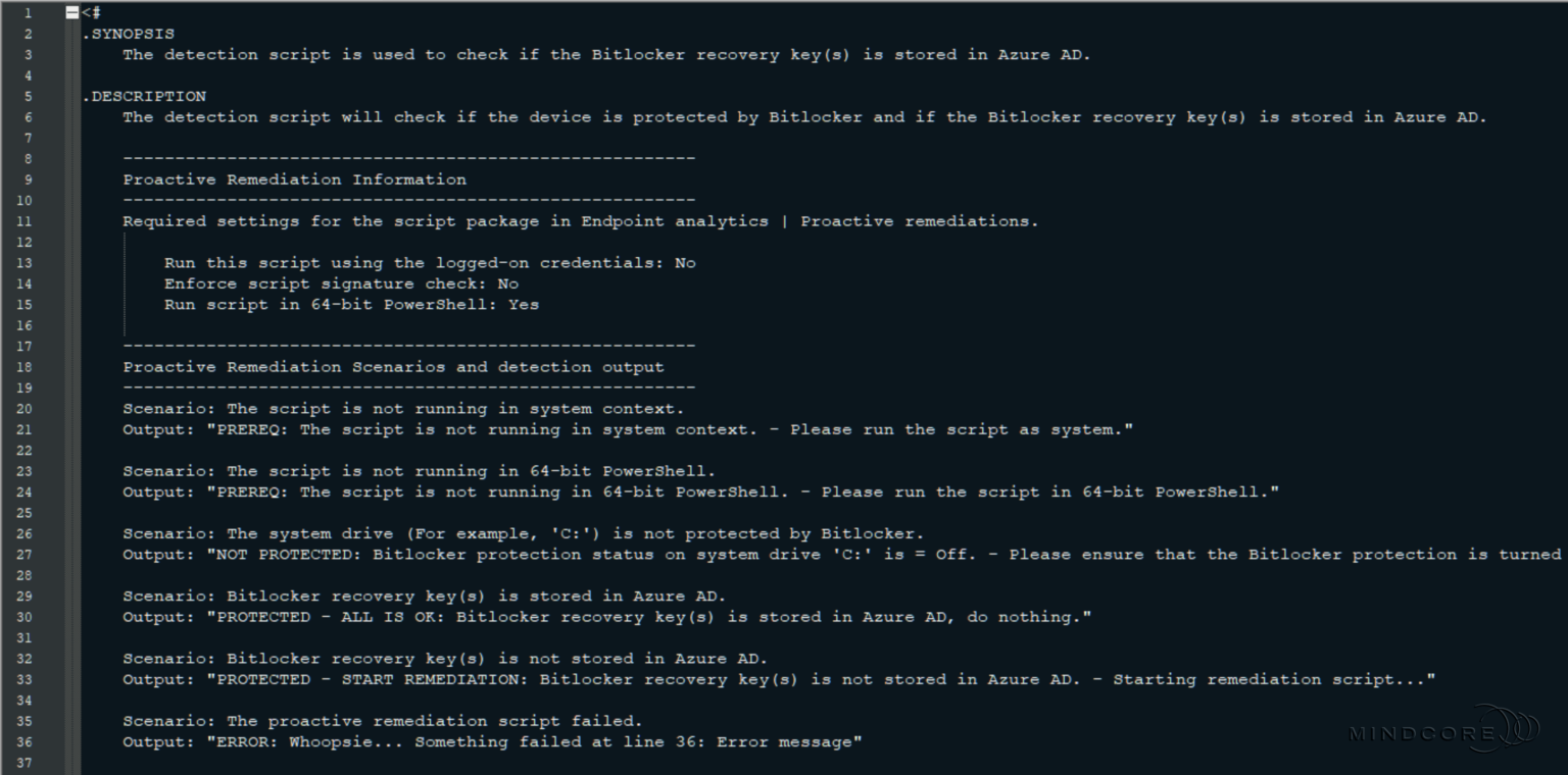 Migrate Bitlocker Recovery Keys To Azure Ad Mindcore Techblog