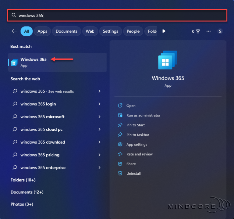 Windows 365 AADJ SSO - Mindcore Techblog