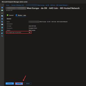 Windows 365 AADJ SSO - Mindcore Techblog