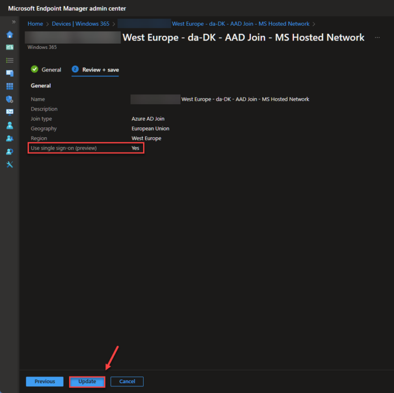 Windows 365 AADJ SSO - Mindcore Techblog