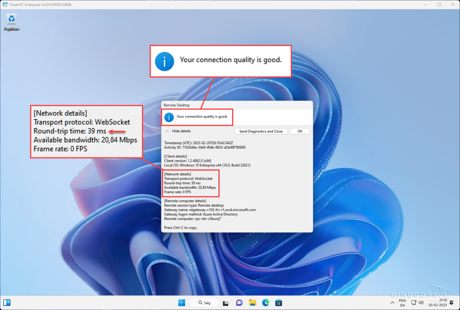 Windows 365 End-User Experience - Part 1 - Mindcore Techblog