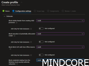 Assign ASR rules to servers through Microsoft Intune Admin Center ...