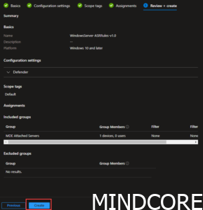 Assign ASR rules to servers through Microsoft Intune Admin Center ...