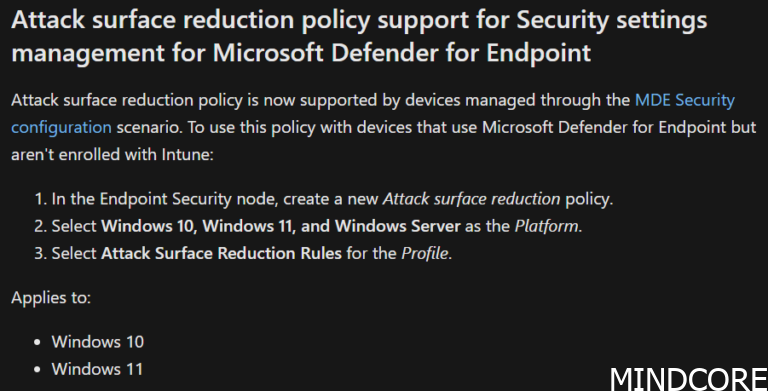 Assign ASR rules to servers through Microsoft Intune Admin Center ...