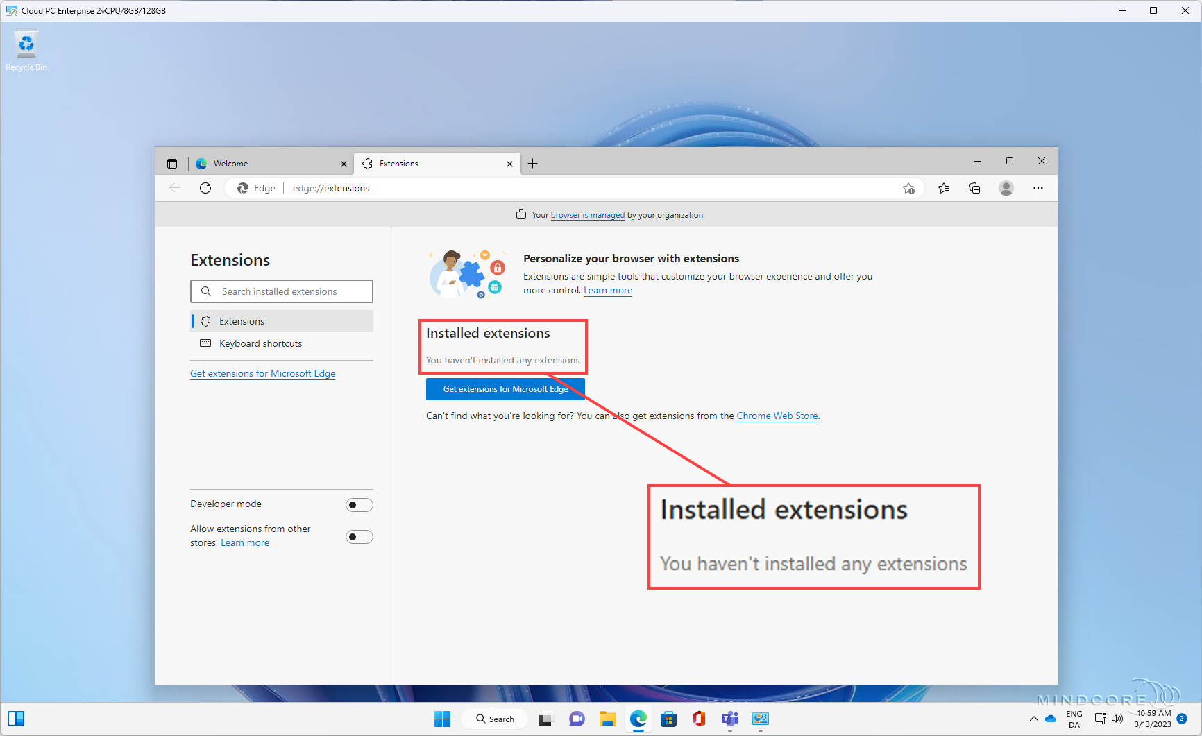 Windows 365 End-User Experience - Part 3 - Mindcore Techblog