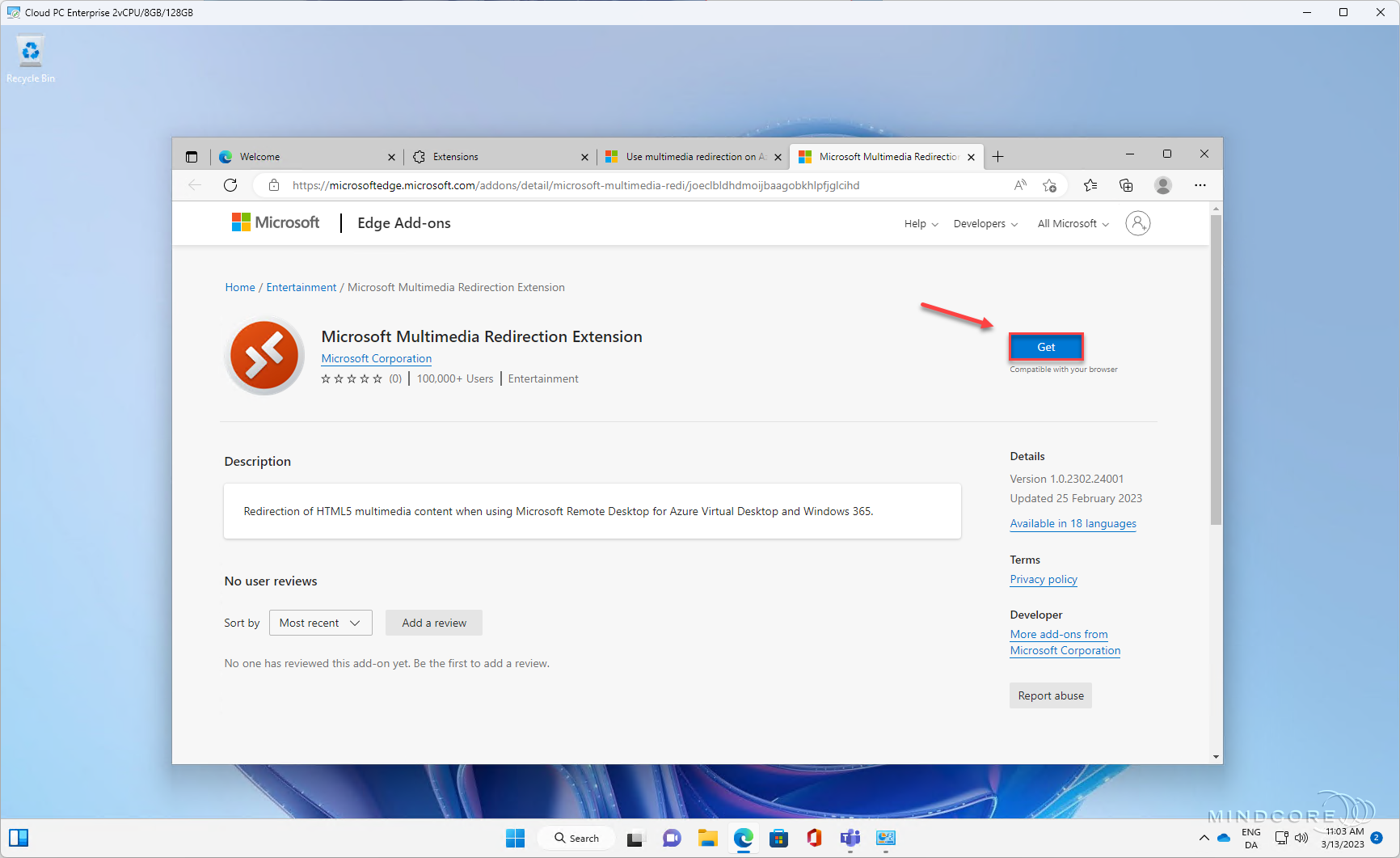 Windows 365 End-User Experience - Part 3 - Mindcore Techblog