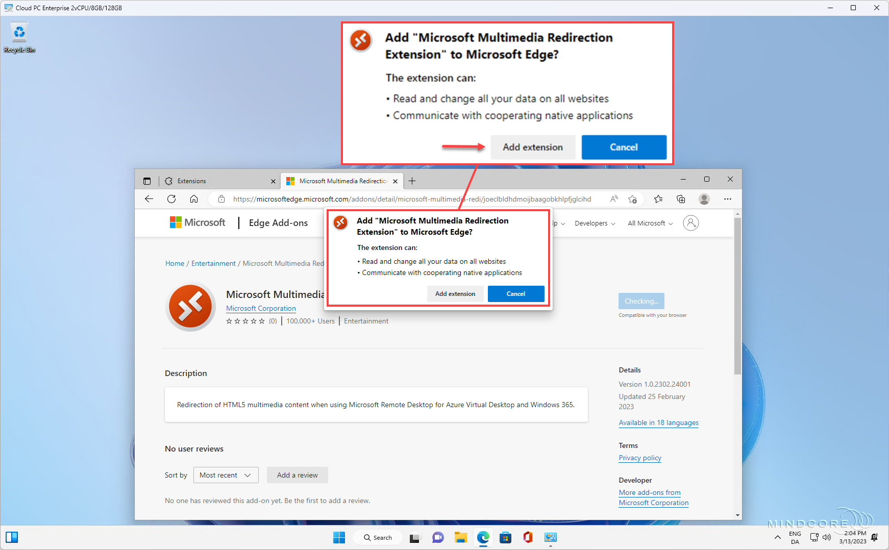Windows 365 End-User Experience - Part 3 - Mindcore Techblog