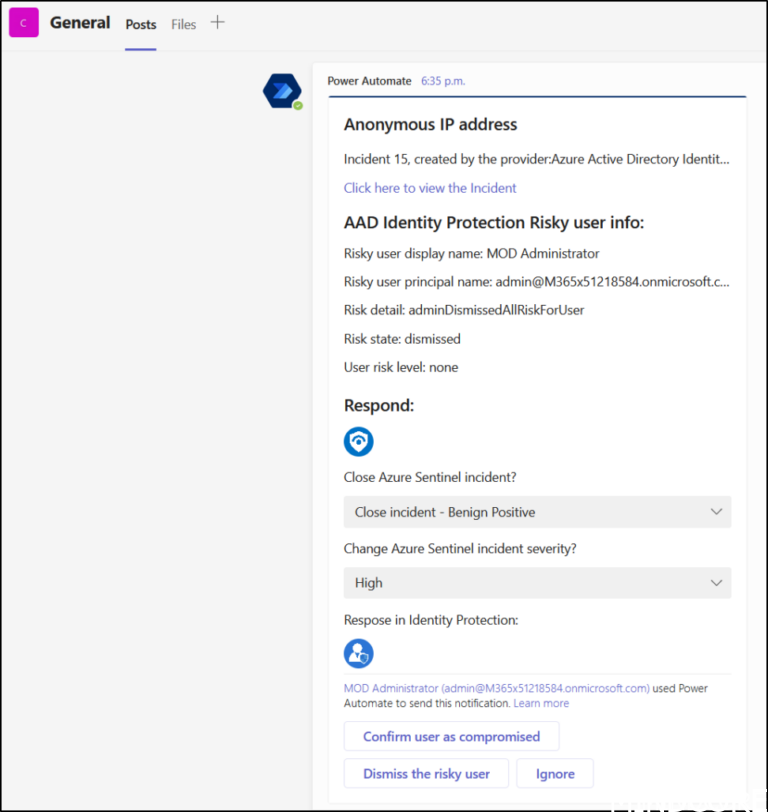 Sentinel Teams Up: Integrations with Microsoft Teams - Mindcore Techblog