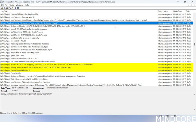 Intune error codes and solutions - Mindcore Techblog