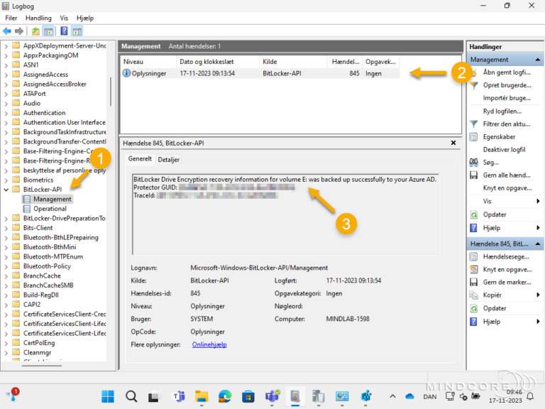 How to migrate BitLocker key(s) to Microsoft Entra ID - Mindcore Techblog