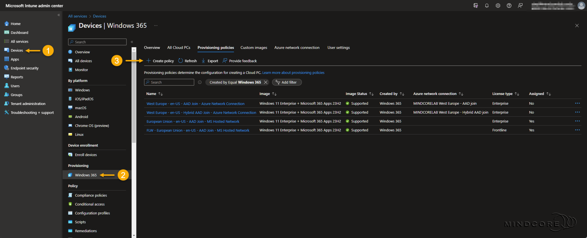 The Concept of Windows 365 Frontline - Mindcore Techblog
