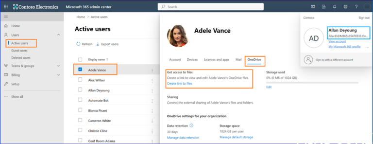 Accessing user’s OneDrive with Global Administrator or SharePoint ...