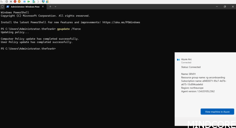 Azure Arc VM Onboarding Pt.2 - GPO Deep-Dive - Mindcore Techblog