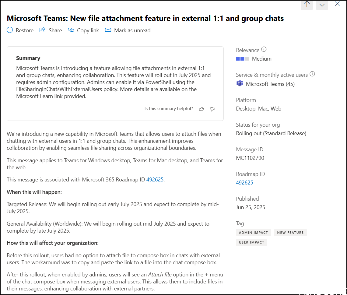 Microsoft Teams can now attach files in external chats - Mindcore Techblog
