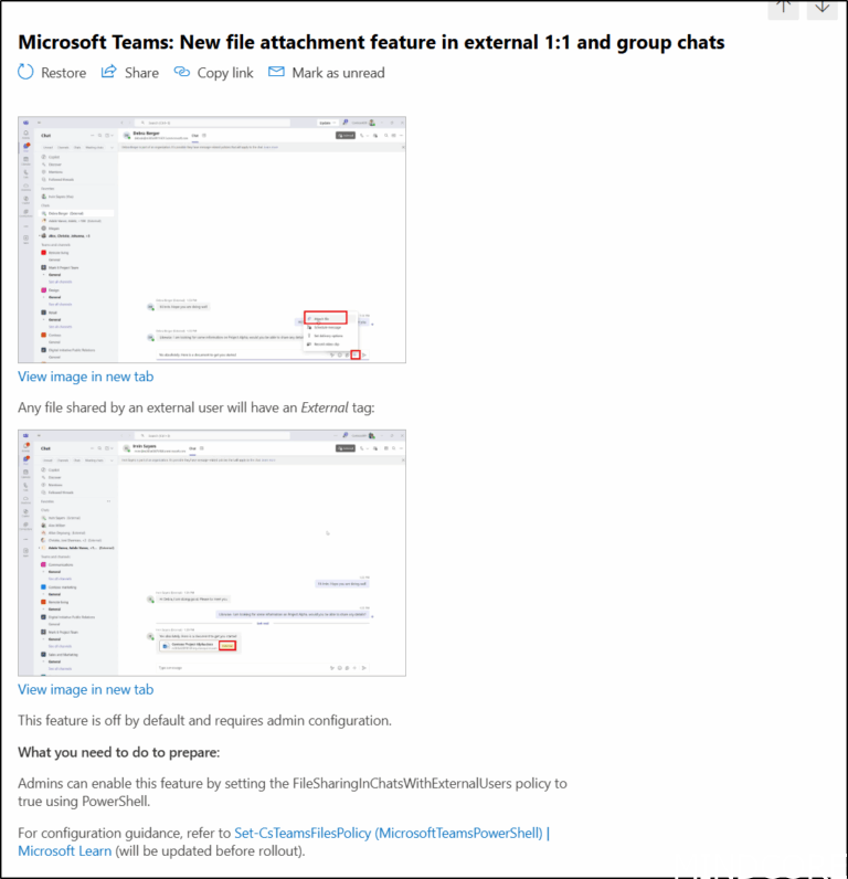 Microsoft Teams can now attach files in external chats - Mindcore Techblog