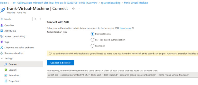 Modern Server Management - Entra ID based SSH Login on Linux with Azure Arc - Mindcore Techblog