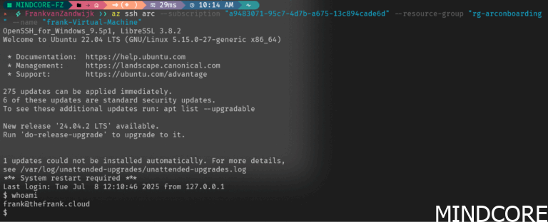 Modern Server Management - Entra ID based SSH Login on Linux with Azure Arc - Mindcore Techblog