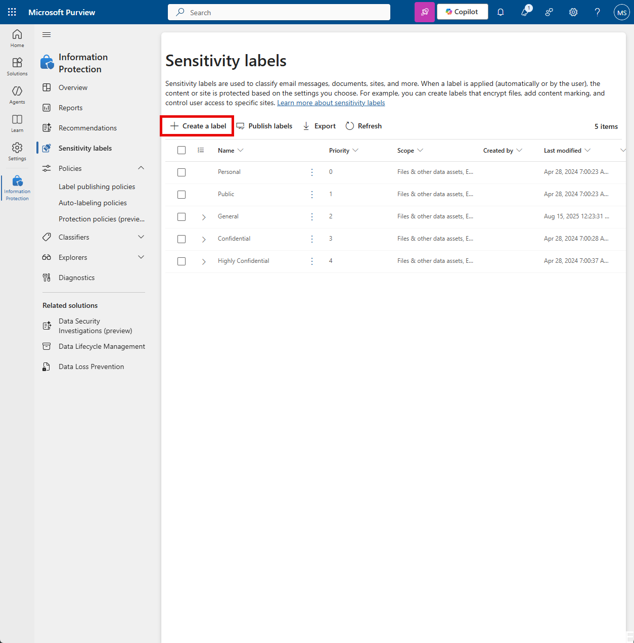 Microsoft Purview - Enabling Sensitivity (Purview) Labels for documents ...
