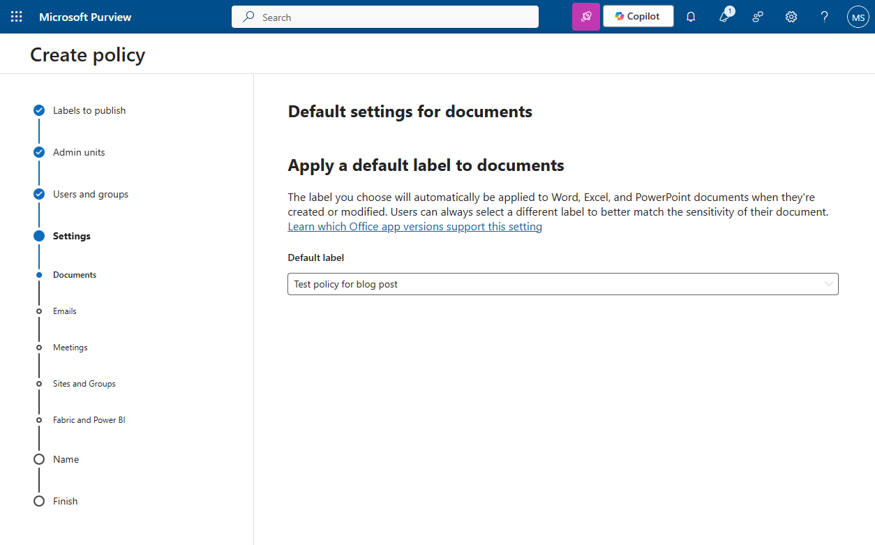 Microsoft Purview - Enabling Sensitivity (Purview) Labels for documents ...