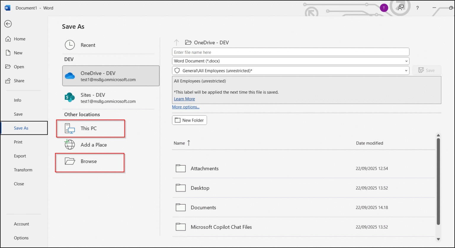 Restrict save in Office apps to Cloud locations - Mindcore Techblog